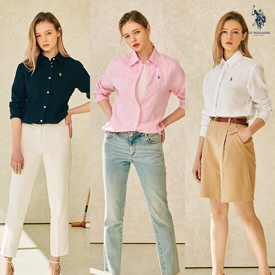 [hmall] [22년최신상][US.POLO.ASSN] USPA 여성 린넨셔츠 3종 null | 홈쇼핑모아