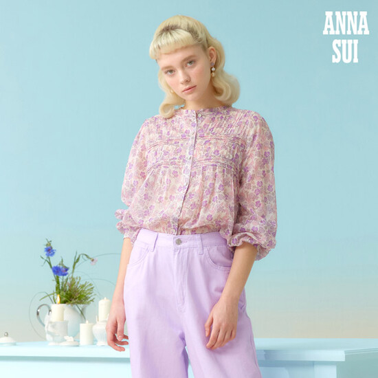 [hmall] [런칭가99000원]안나수이(ANNA SUI) 플라워프린팅 아사면 블라우스 1종 null | 홈쇼핑모아