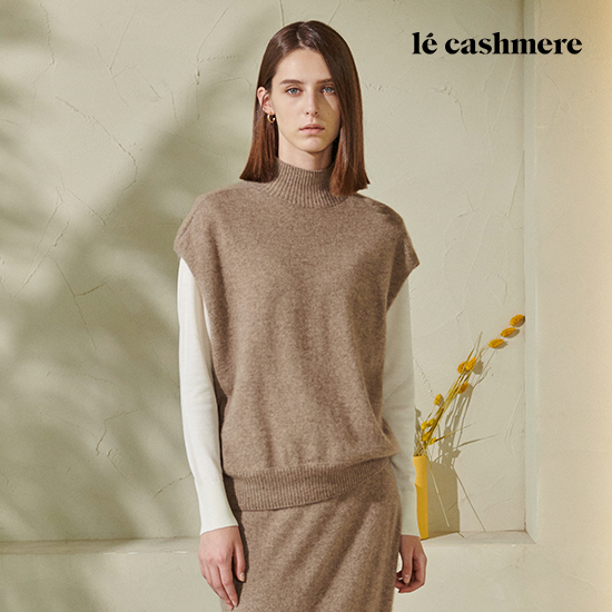 [cjmall] 르캐시미어 22FW 100% 캐시미어 홀가먼트 니트 베스트 null | 홈쇼핑모아