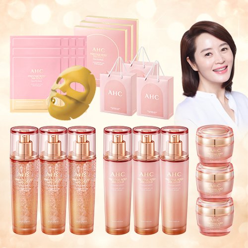 [hnsmall] [영원히마지막] AHC 프레스티지 로지 24K골드 기초 트리플 세트(마스크팩3박스) 11265886 | 홈쇼핑모아