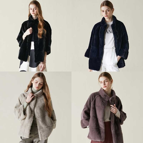 [bshop] [유로컬렉션] 풀스킨 쉬어드 밍크 케이프 재킷 11451689 홈쇼핑모아
