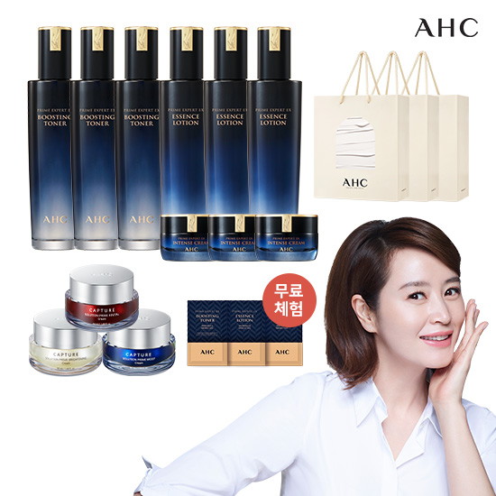 [lotteimall] [캡처크림3종] AHC 프라임 엑스퍼트 EX 풀기초 3세트+크림3종+쇼핑백3매 11564427 | 홈쇼핑모아