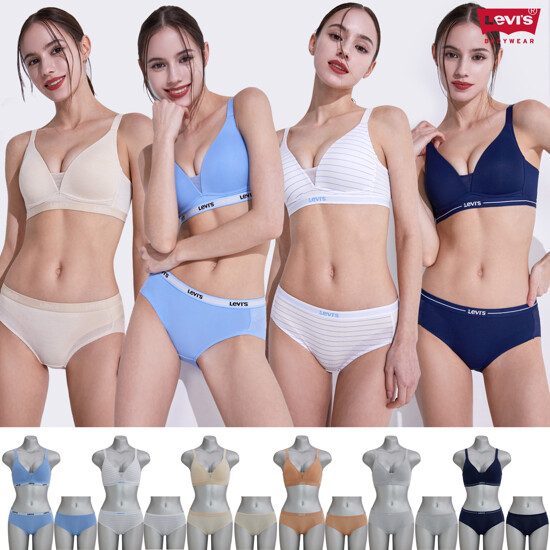 [hmall] 리바이스 바디웨어 뉴 액티브 썸머 브라팬티 18종 (브라/팬티6세트+세컨팬티6장) null | 홈쇼핑모아