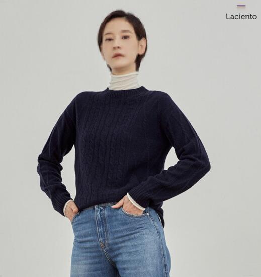 [hmall] [런칭가 99000원] 라씨엔토 울 알파카 블렌디드 니트 풀오버 12413738 | 홈쇼핑모아