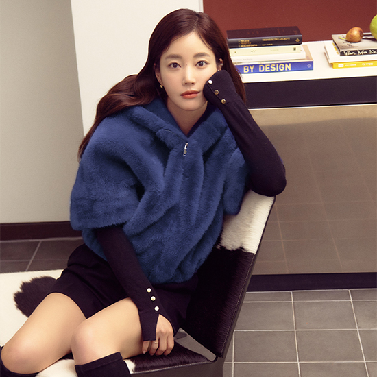 [최초가139,000]셀렙샵 에디션 23FW FAUX밍크케이프