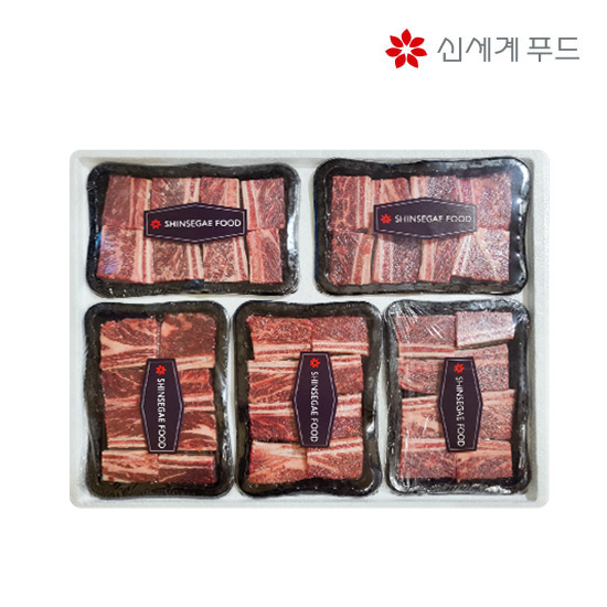 [삼성7%할인][신세계푸드] 미국산 초이스 찜갈비 원육 세트(3.5kg, 700g*5팩, 초이스등급)