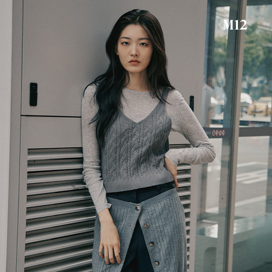 [cjmall] [3만원인하] M12 24FW 어텀 니트 뷔스티에 3종 12985104 | 홈쇼핑모아