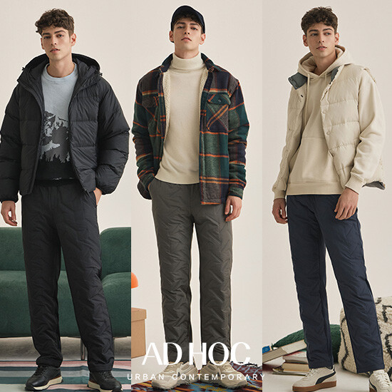 [hmall] [AD HOC] 애드혹 24FW 남성 패딩 기모팬츠 3종 13062978 | 홈쇼핑모아