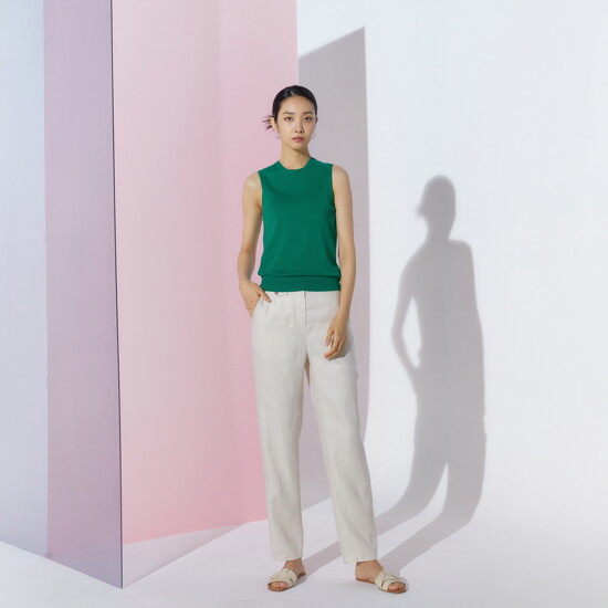 [hmall] [런칭가 79900원] J by 프렌치린넨100 세미배기 팬츠 12678523 | 홈쇼핑모아