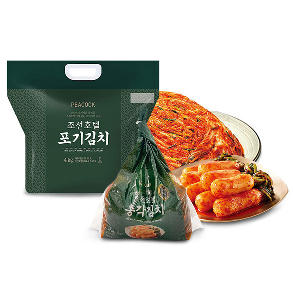 [cjmall] 피코크 조선호텔 포기김치4kg+총각김치1.5kg 12706545 | 홈쇼핑모아