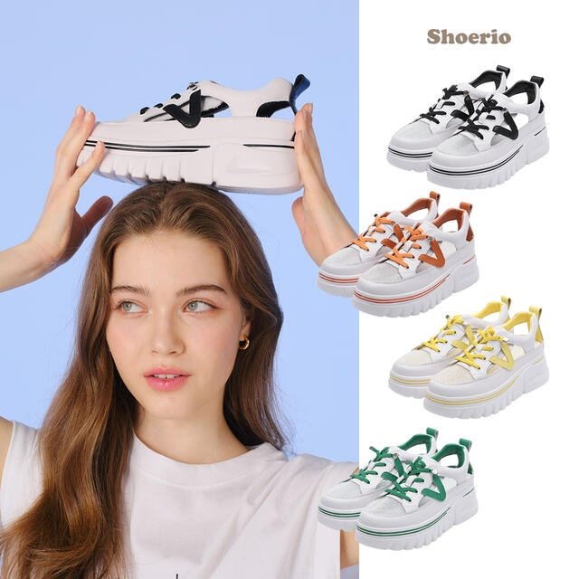 [shopnt] 슈리오 소가죽 파스텔 샌들스니커즈 13519704 | 홈쇼핑모아